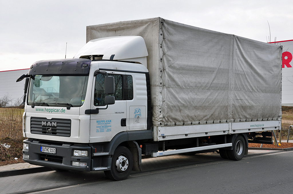 MAN TGL 12.240 "heppicar" in Euskirchen - 12.03.2011 - Fahrzeugbilder.de