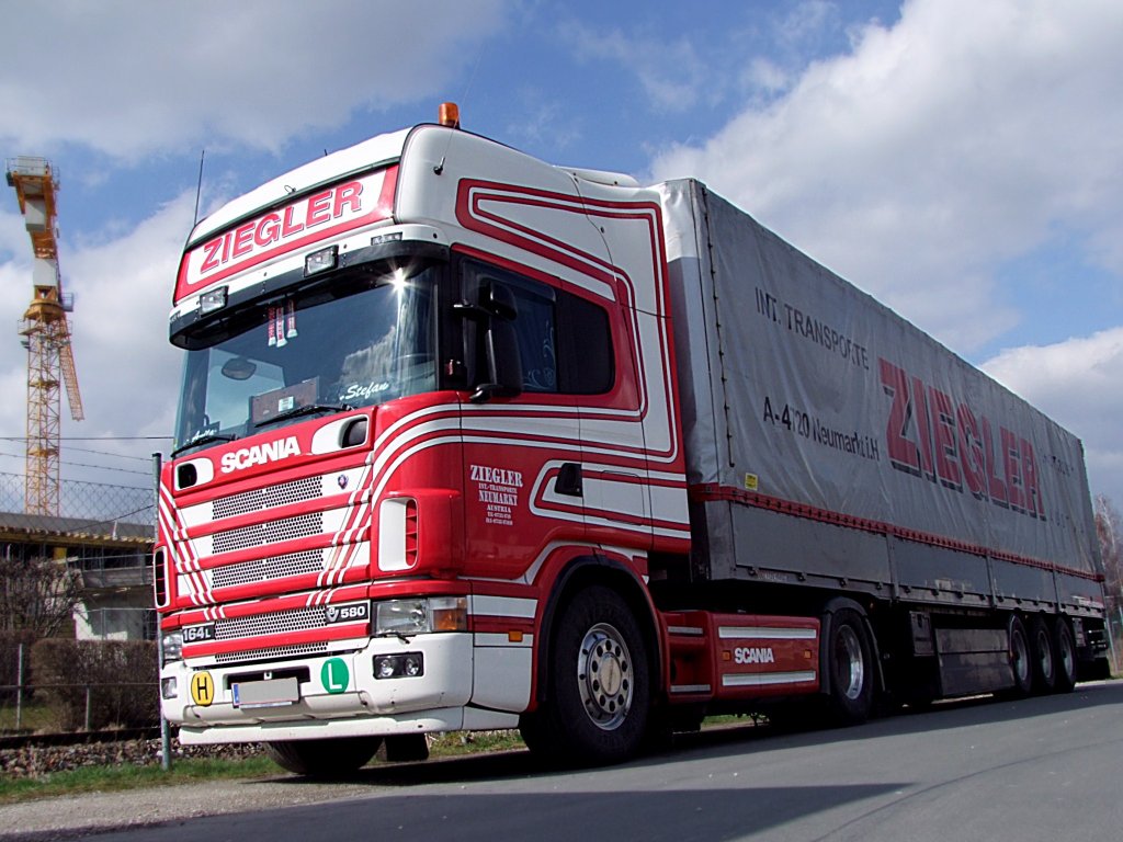 SCANIA 164L;V8;580 der Sped. Ziegler;110320 - Fahrzeugbilder.de