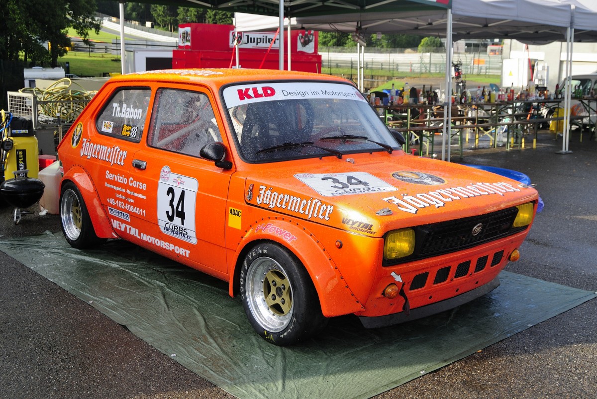 Fiat 127 Abarth (1978)im Fahrerlager beim Youngtimer Festival Spa am 19 ...